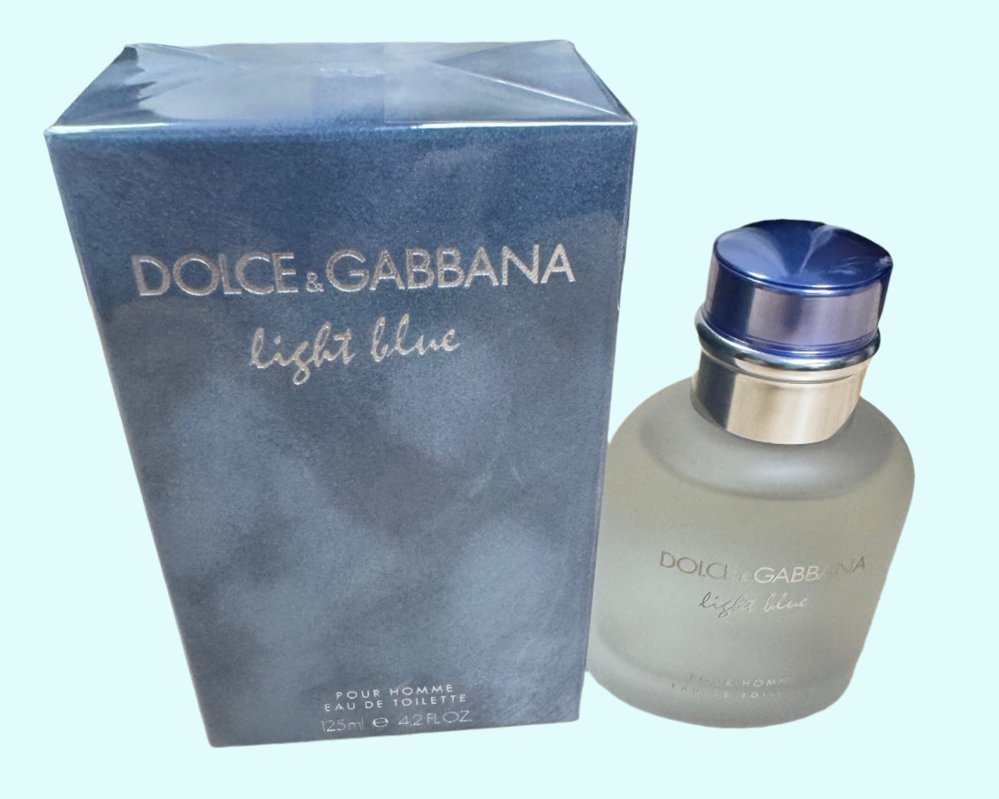 light blue rectangle cologne